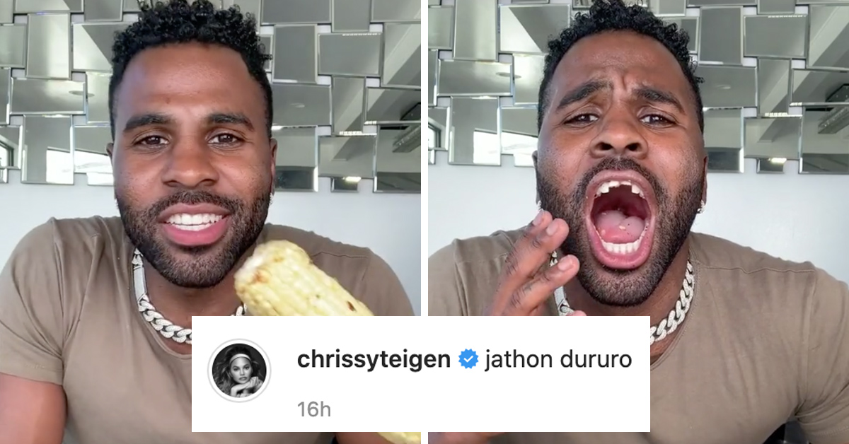 Jason Derulo Breaks Teeth After Trying Corn On The Cob Challenge